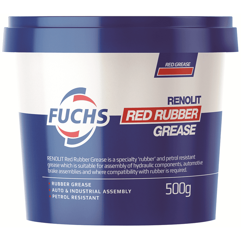 Rubber Grease - Red - 500gr Tub - 28830500