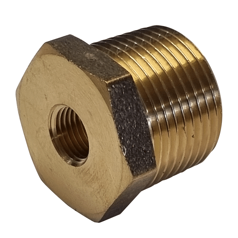 1 BSP Male X 1/4 BSP Female - Reducer Bush - Brass Standard Fitting ...