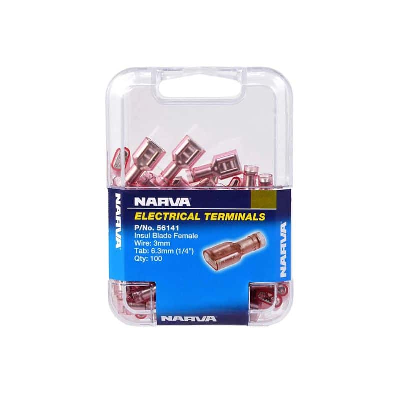 Female Blade Terminal - Red - Pack size 100 - 56141