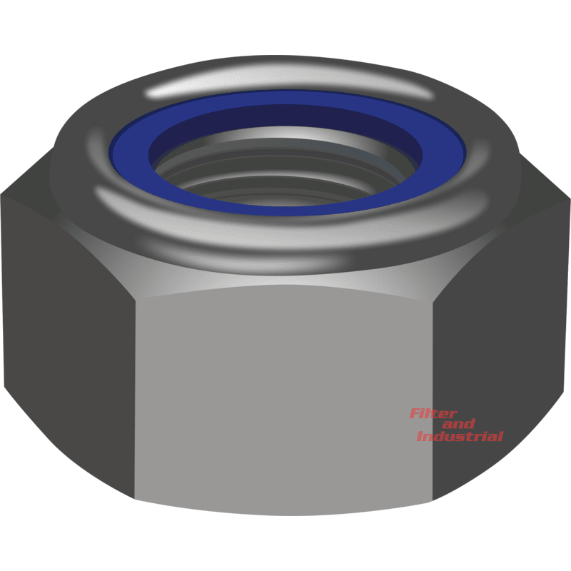 M14 Nut Nyloc Metric Coarse 10 Zinc - NNM14CL10ZP